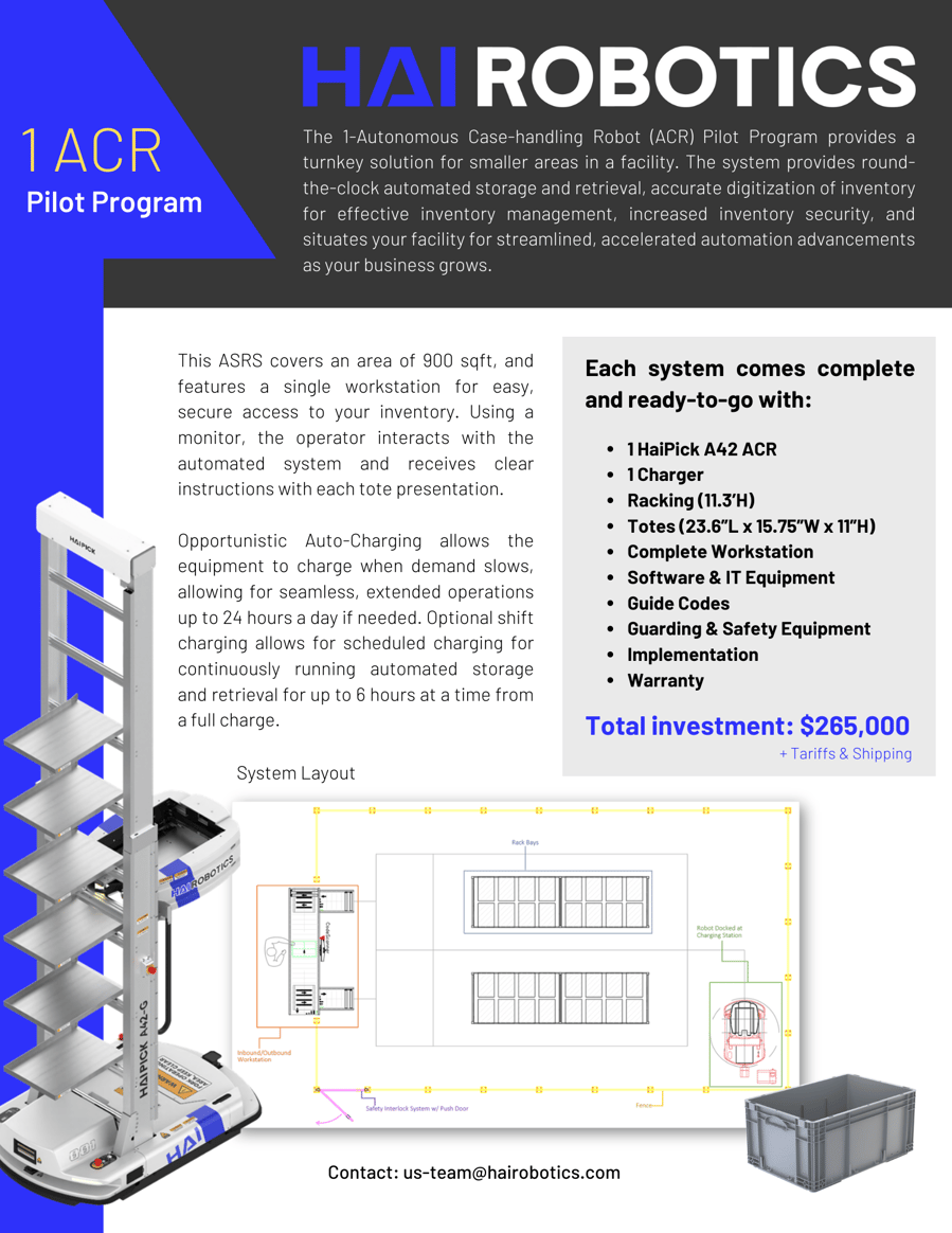 Hai Robotics USA Pilot Program